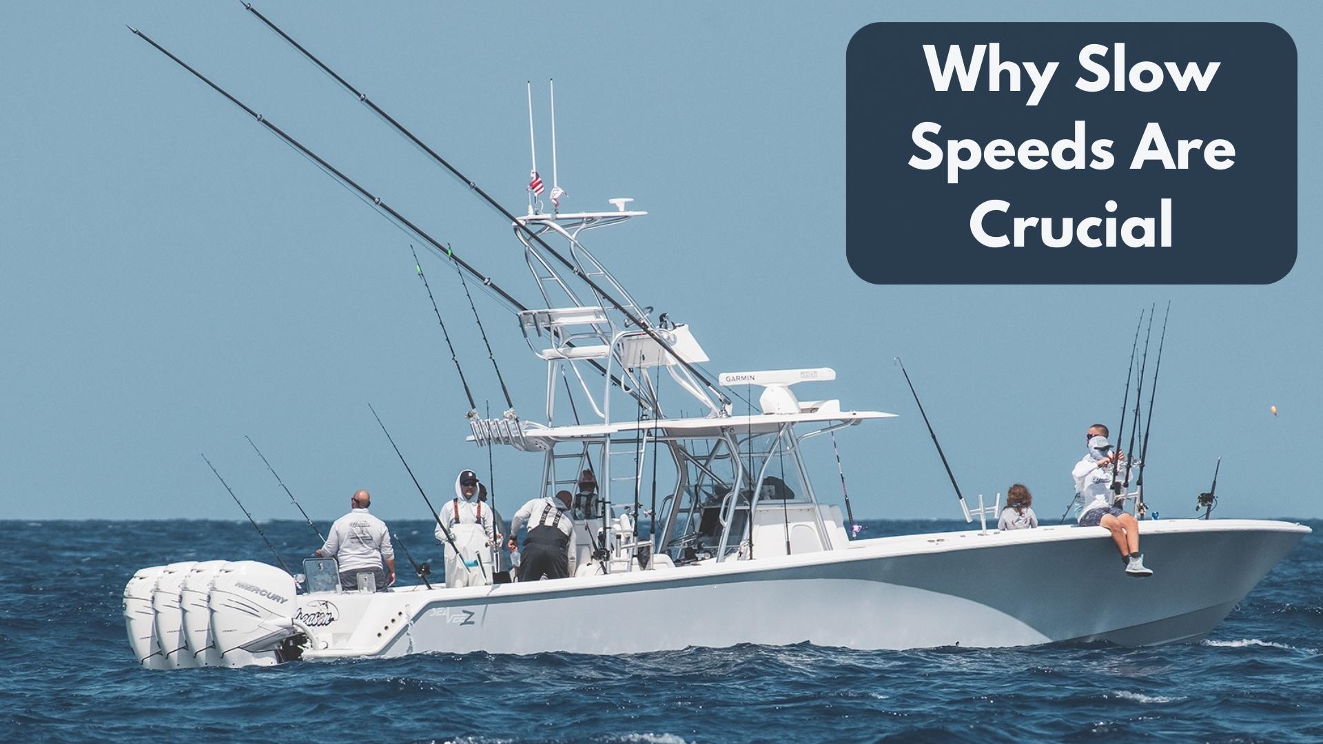 Why should boaters slow down while passing recreational fishing boats?